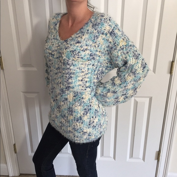 Sweaters | Multi Colored Oversized Knit Sweater | Poshmark